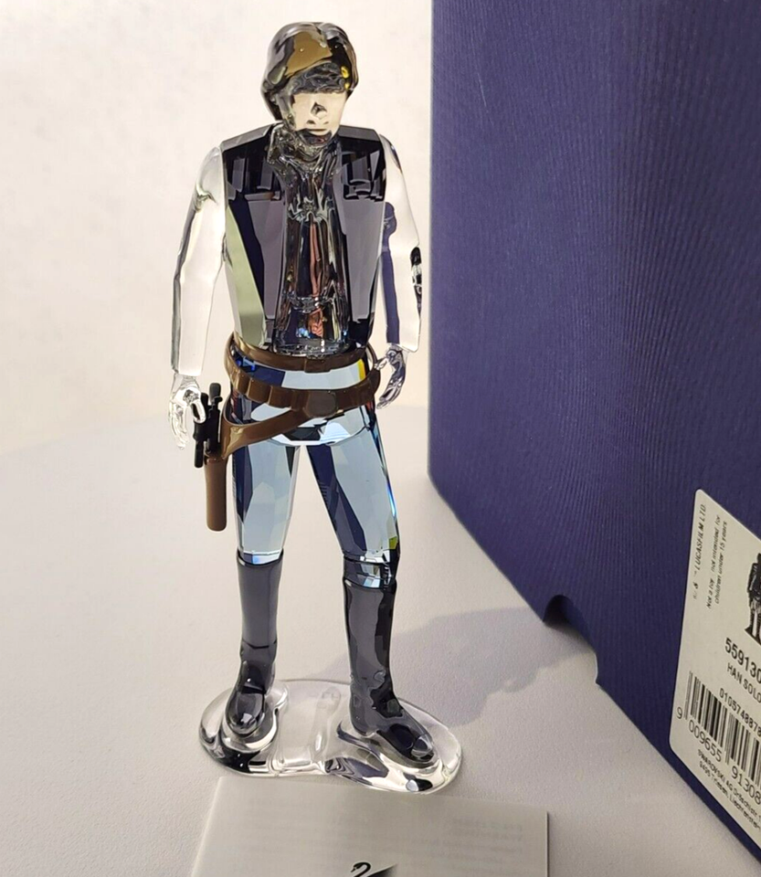 Swarovski Star Wars HANS SOLO Color Crystal Figurine 5591308 Genuine ...