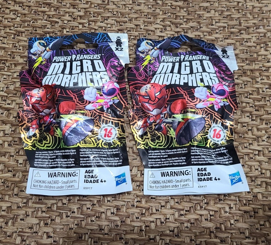 Sabans Power Rangers Micro Morphers Series 1 Lot Of 2 Blind Bags NEW ...