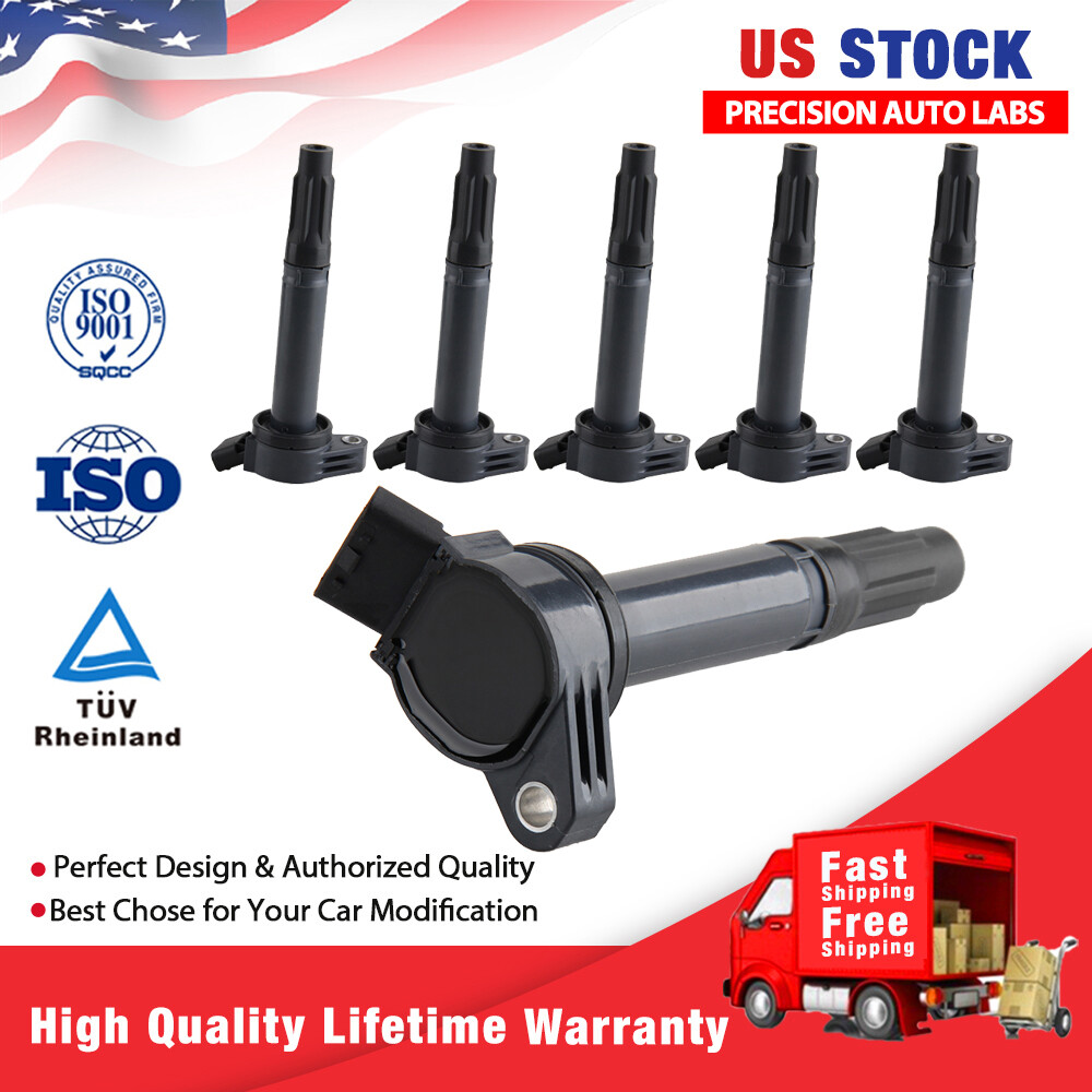 6 Pack Ignition Coils UF487 for Toyota Camry Lexus ES350 3.5L V6 2007 ...