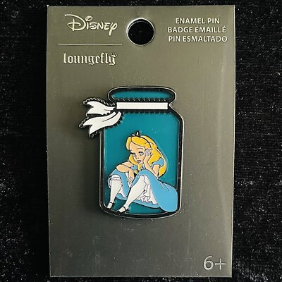 Alice in Wonderland Shrunken Bottle Tear Jar Stained Glass Loungefly ...