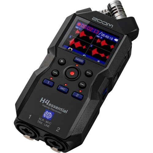 Zoom H4 Essential Series 4-Track 32-Bit Float Handheld Handy Recorder ...