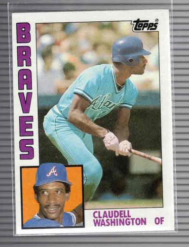1984 Topps BASEBALL #410 Claudell Washington Atlanta Braves | eBay