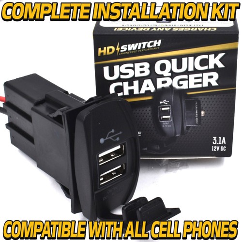 USB Quick Charge Kit w/ Wire Harness Fits John Deere 3038E 4120 4320 ...