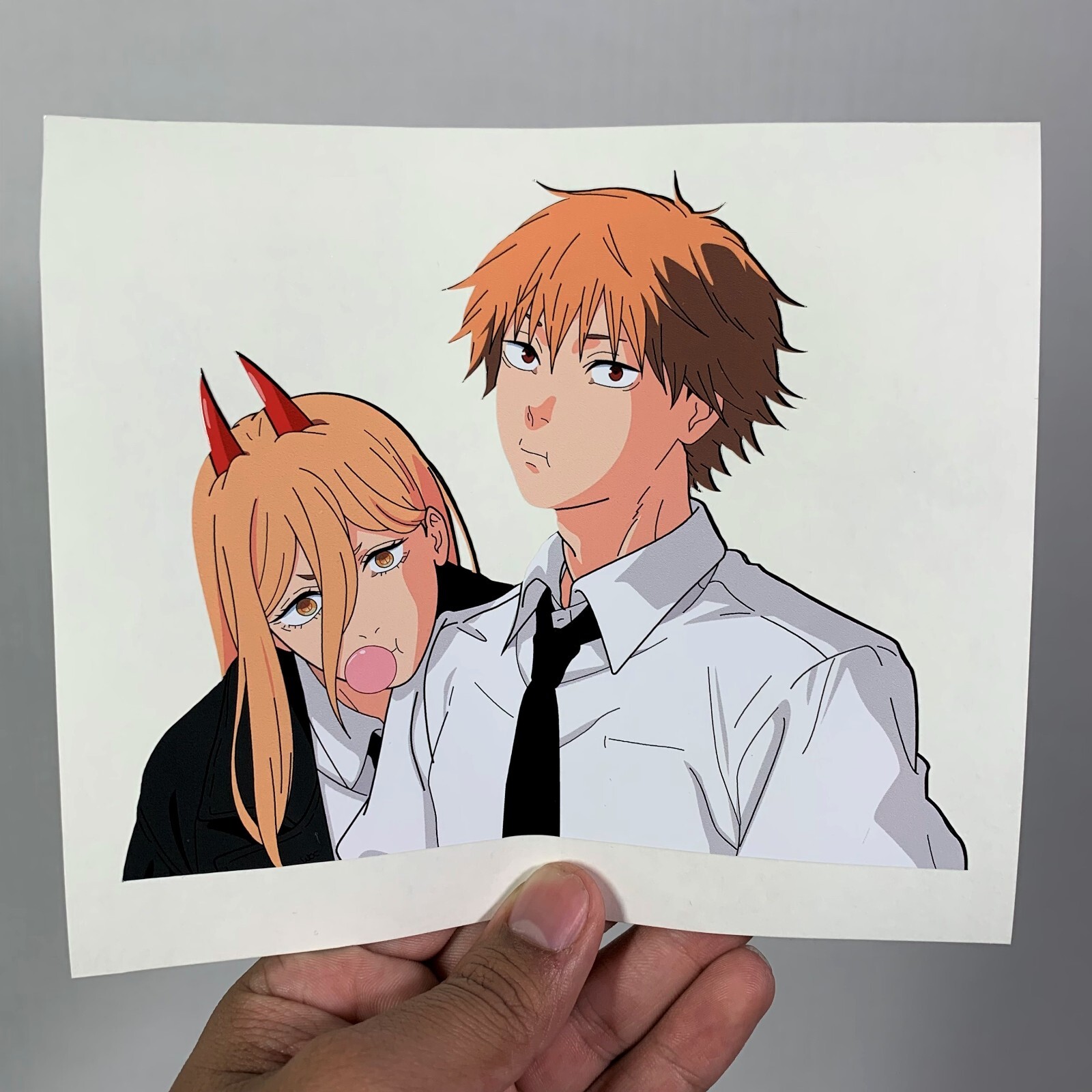 Makima & Power Chainsaw Man Denji Anime Sticker Decal Cars | eBay