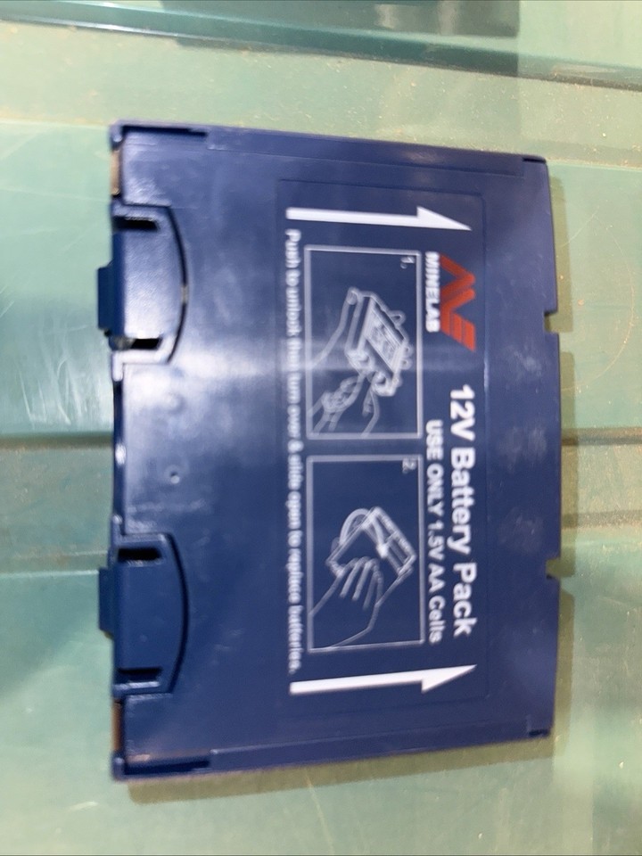 Battery Pack for Minelab Metal Detector 12 Volt Use Only 1.5 AA Cells ...