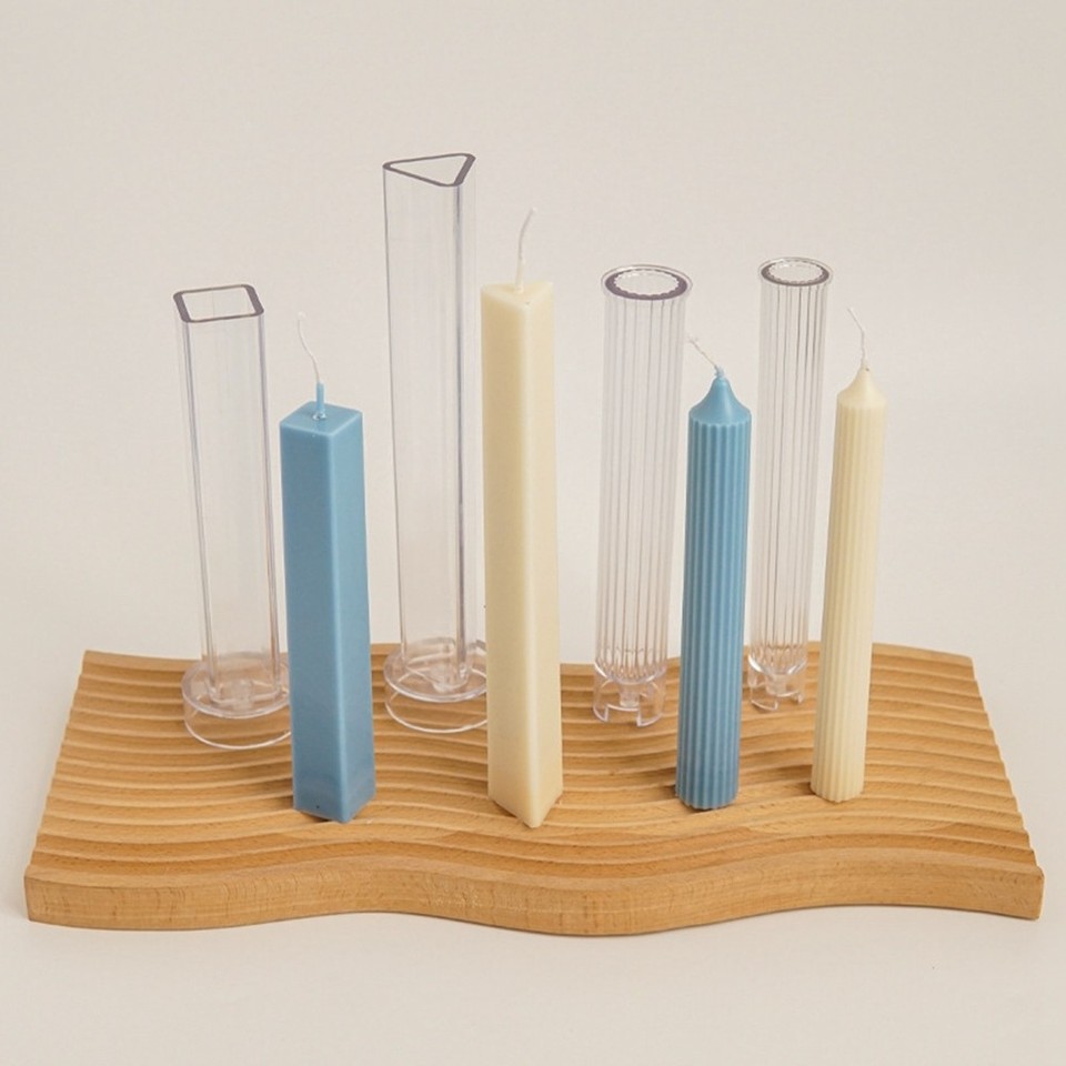 Long Pole Candle Plastic Mold DIY Homemade Aromatherapy Candles Making ...