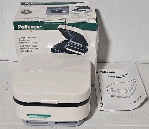 Pollenex Smoke Grabber Ashtray White 2000 Model AT100 NOS NEW Reduce ...