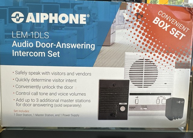 Aiphone Lem-1dls Single-door Access Sentry System Starter Kit With One Master in for sale online ...