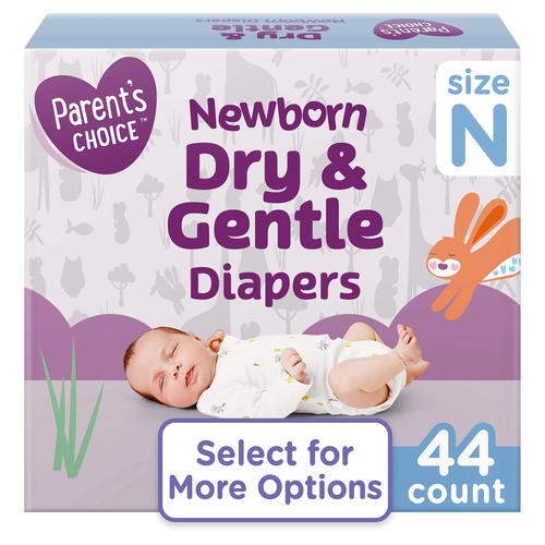 Dry & Gentle Diapers Size NB, 44 Count (Select for More Options ...