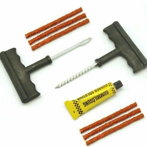 Car Tyre Puncture Emergency Repair Kit Flat Tire Tools Plug 6pc Strings ...