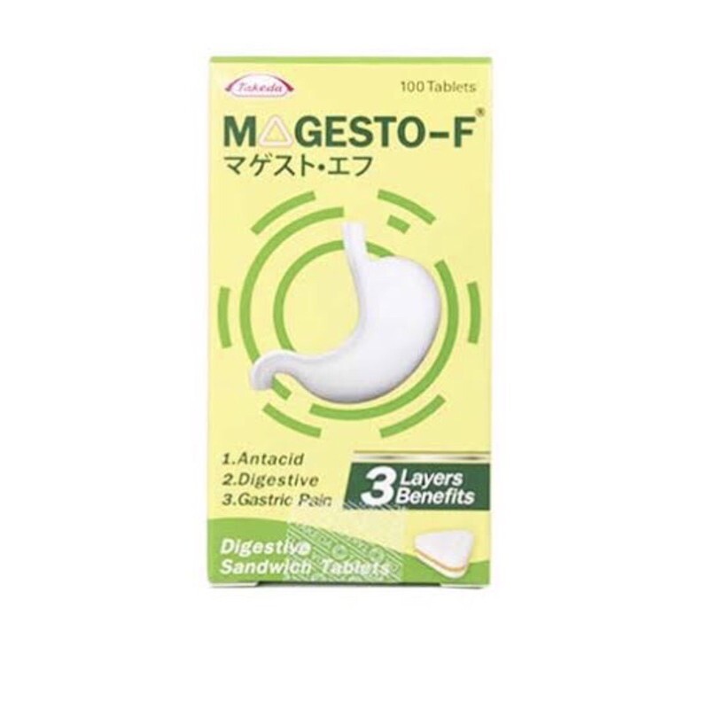 100 Tablets Magesto-F Digestive Support Relief Gastric Pain Antacid ...