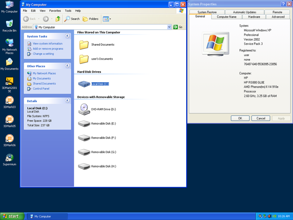 NEW Windows XP Retro Gaming PC - GeForce 8800GTX, Phenom II x4, 256GB ...