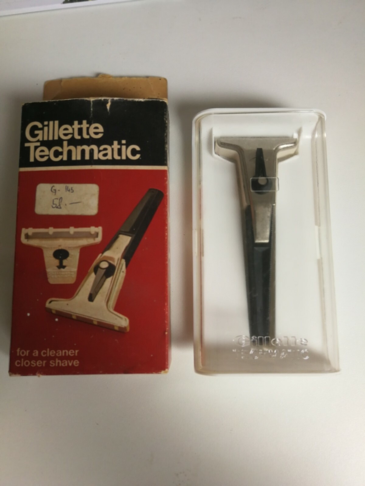 Vintage Gillette Techmatic W-4 RAZOR with Original Box and Hard Case ...