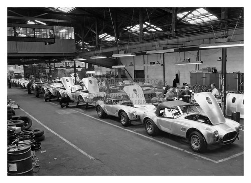 FORD SHELBY COBRA FACTORY ASSEMBLY LINE 1960s 5X7 PHOTO | eBay