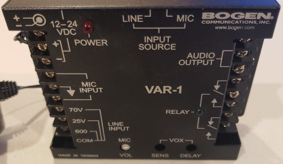Bogen VAR1 Voice Activated Relay | eBay