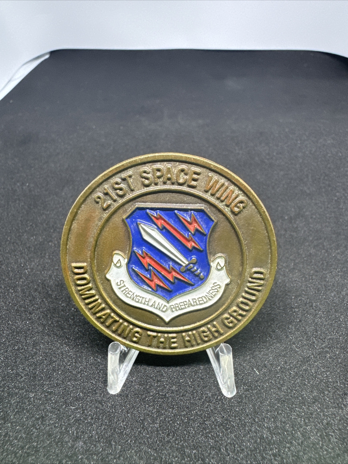 RARE 21ST Space Wing - Dominating the High Ground Challenge Coin C10 | eBay