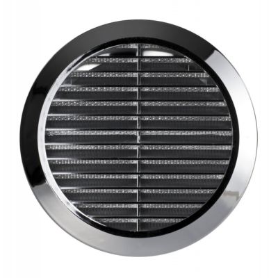 Circle Air Vent Grille Chrome Adjustable Ducting 100mm 4" to 150mm 6 ...