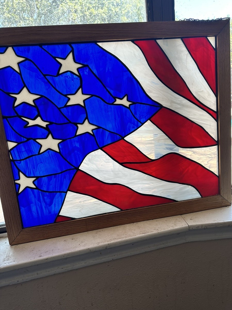 Usa Flag Stained Glass Pattern TMD Chapel Stained Windows Texas