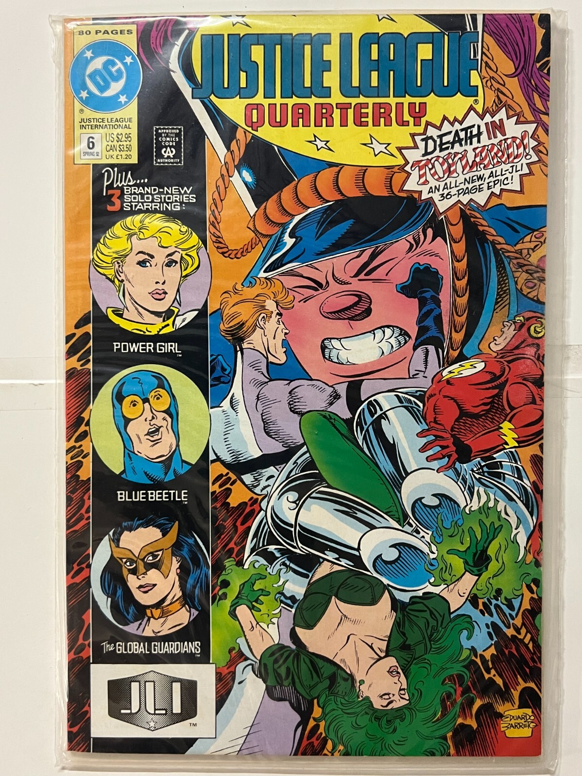 Justice League Quarterly # 6 DC Comics Spring 1992 Power girl, Blue ...