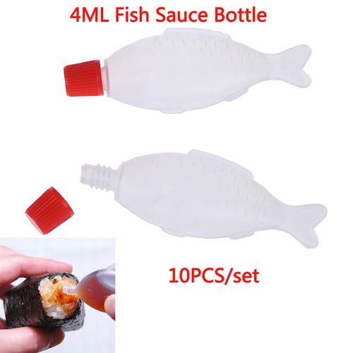 10pcs 4ML Fish Sauce Bottle Sushi Tool Condiment Mustard Dispenser ...