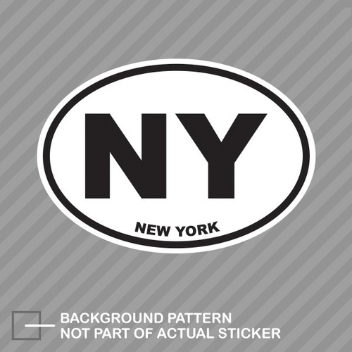 New York State Oval Sticker Decal Vinyl NY | eBay