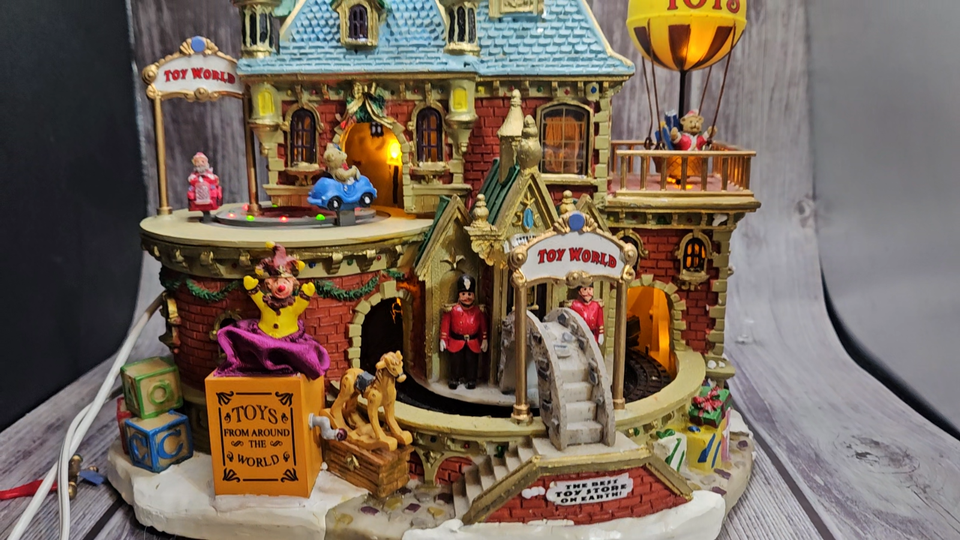 Lemax toy World store house village animated Building Toy World ...