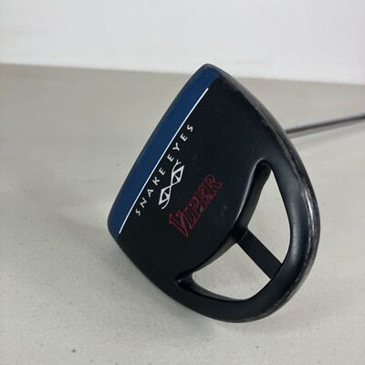 Snake Eyes Viper Mallet Putter Right Hand Steel Shaft 35" Golf NEEDS ...
