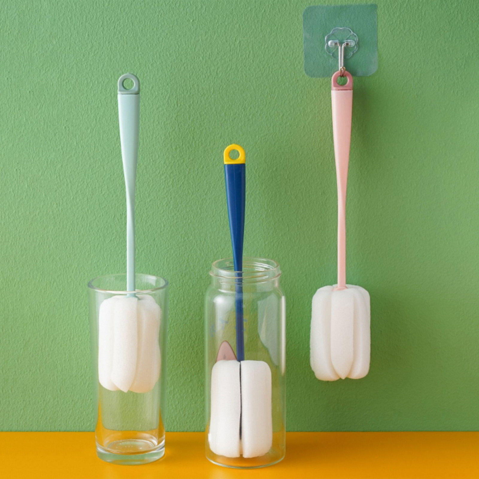 Mug Brush Convenient Clean Bottle Sponge Brush Cleaning Tool ...