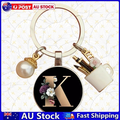 Letter K Keychain Alphabet Letter Keychain Charms for Key Handbag ...