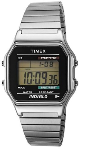 Timex Mens Vintage Digital Watch | 34mm | Water Resistant | T78587 ...