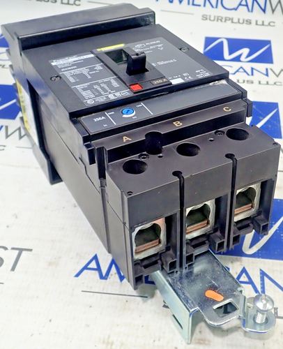 Square D JDA36250 250 Amp 3 Pole 600V PowerPact I-Line Circuit Breaker ...