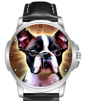 Boston Terrier Pet Dog Unique Art Stylish Rare Quality Wrist Watch | eBay