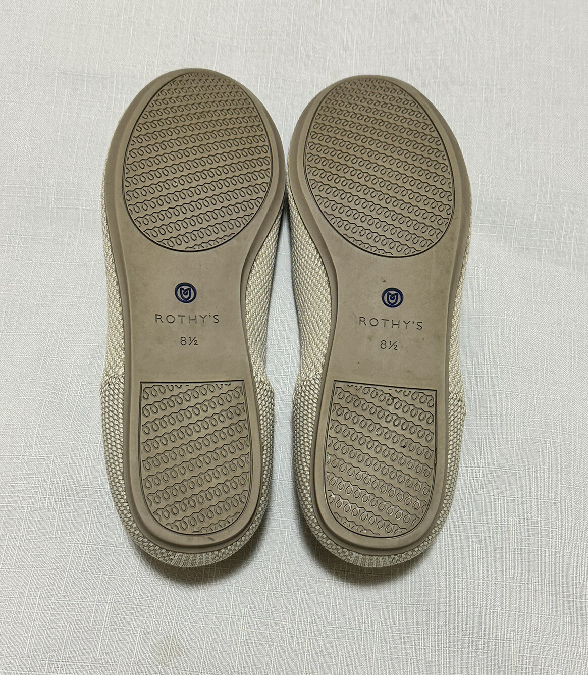 Rothys The Loafer Linen Double Stitch Beige Womens Si… - Gem