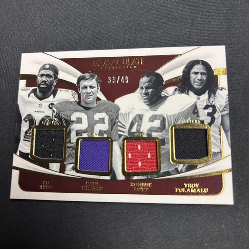 2024 Immaculate Monuments Ed Reed Troy Polamalu Krause Ronnie Lott #/49 ...