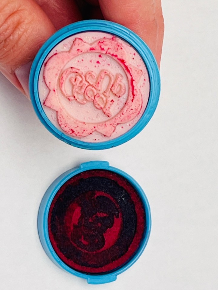 Mattel Poochie Dog Lickrish Stamp *DISINTEGRATED INK PAD* "Cheer Up ...