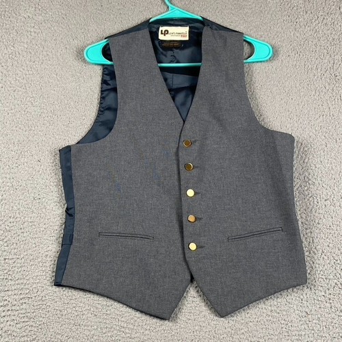 VTG Levi's Pantela Sportwear Men's S Gray Vest With Gold Button ...