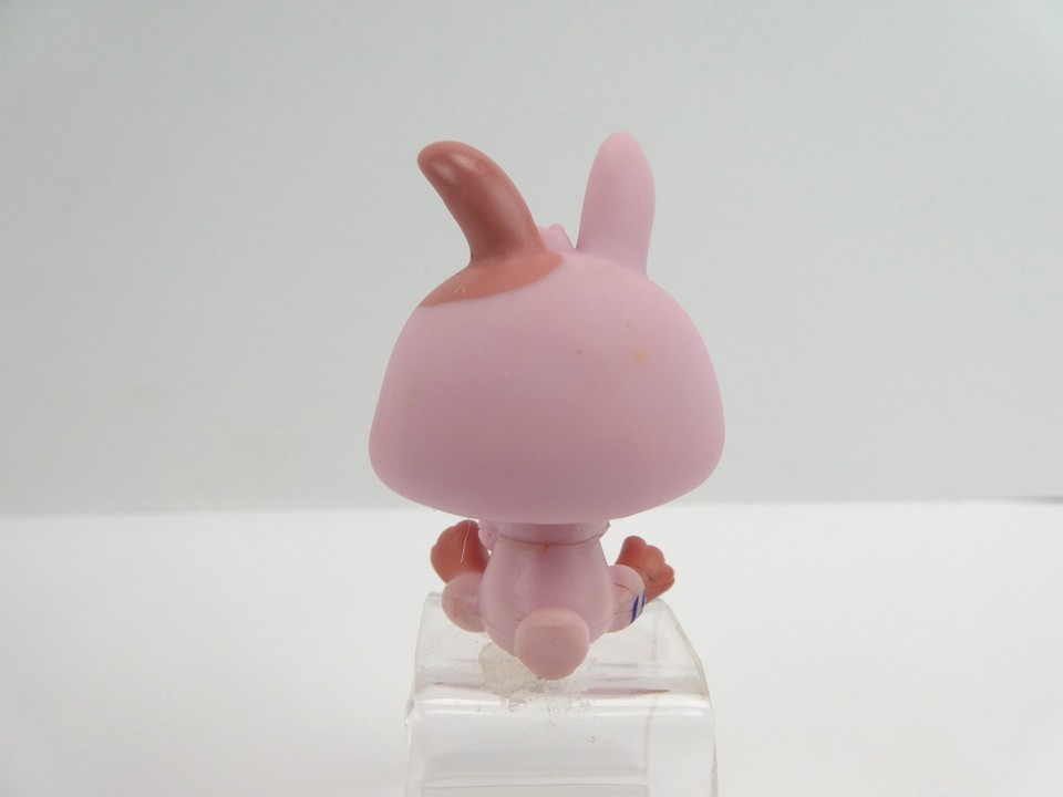 Littlest Pet Shop #1366 Pink & Tan Dwarf Rabbit Bunny with Brown Eyes ...