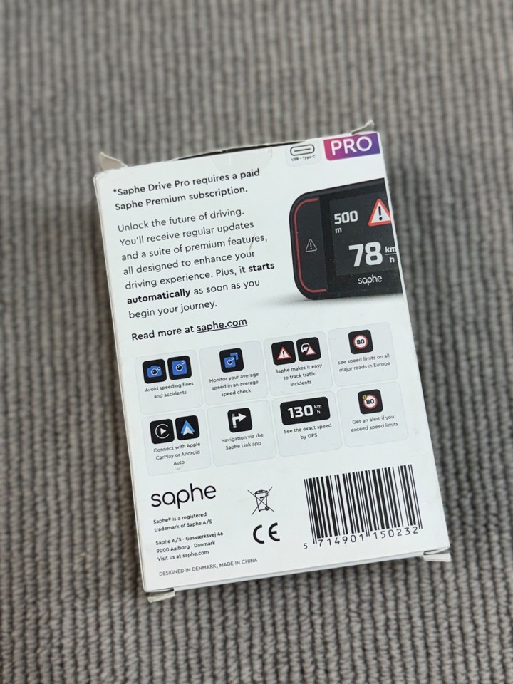 SAPHE DRIVE PRO Speed Camera Detector / Current Speed / Speed Limit ...