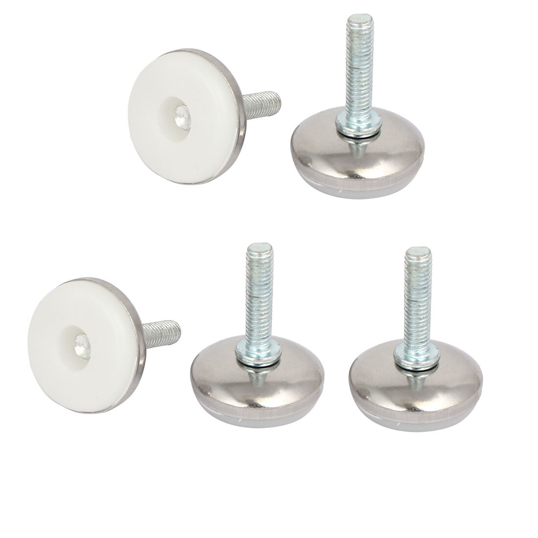 Furniture Table Desk Adjustable Thread Glide Leveling Feet M6x25mm 5pcs ...