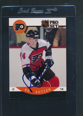 1990/91 Pro Set #224 Ron Sutter Flyers Signed Auto *D5362 | eBay