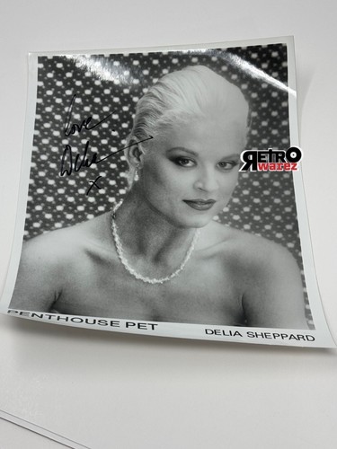 Delia Sheppard - Penthouse Pet SIGNED Promo Photo 8x10” Pinup Actress ...