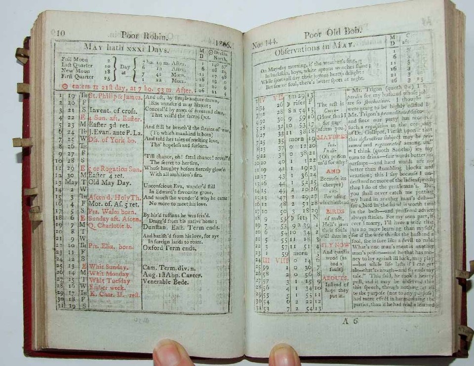 7 Almanacs for 1806, Astronomy, Meteorology, Maths, Solar Eclipse ...