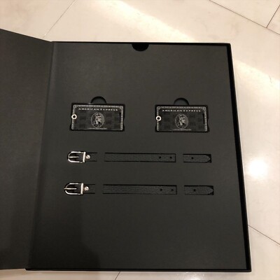 American Express Centurion Black card holders x 2 limited baggage tag ...