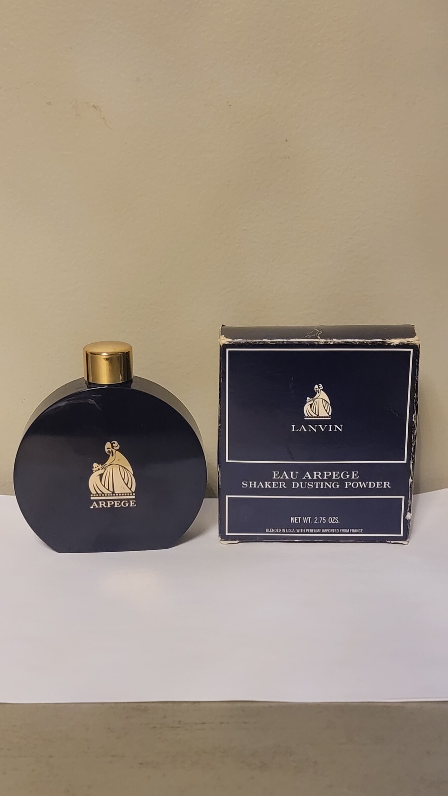 NEW in box Vintage Lanvin ARPEGE Perfume Shaker Dusting Powder 2.75 OZ ...