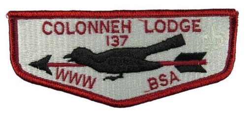 Colonneh Lodge 137 Sam Houston Area Council TX pb Flap Red Bdr (BHP263 ...