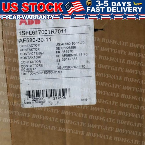 New ABB AF580-30-11 AF5803011 Three-pole AC Contactor 100-250V ...