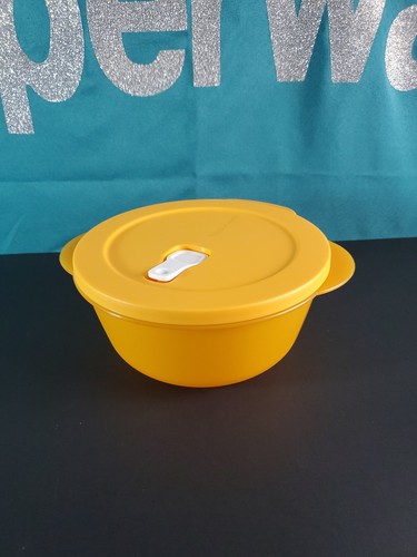 Tupperware CrystalWave Microwave 5.25 Cup Round Bowl Container New | eBay