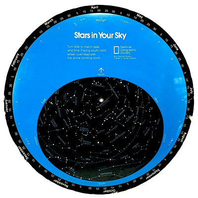 National Geographic 1980 Star Wheel - Vintage Education Constellation ...