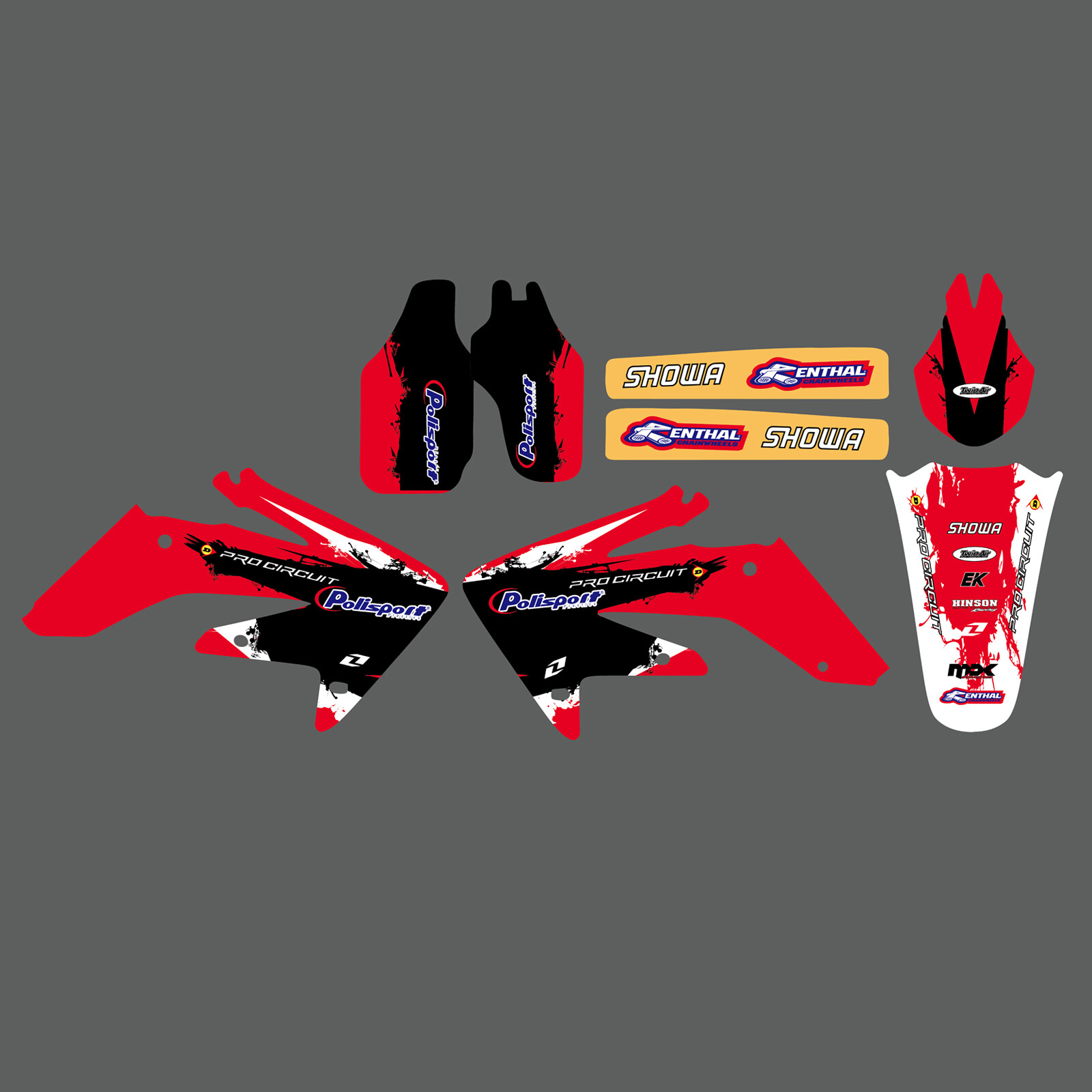 Backgrounds Decals Graphics Sticker Kit For Honda CRF250R CRF 250R 2004 ...