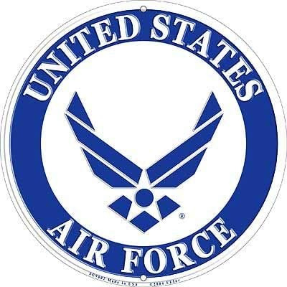 USAF Military Logo Aluminum Sign US Air Force Service Branch Official ...